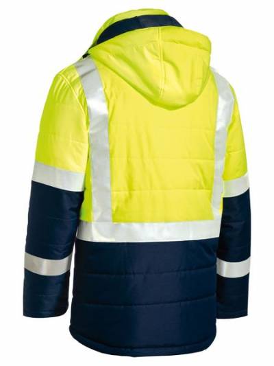 Taped Two Tone Hi-Vis Puffer Jacket - NECA Safety Specialists