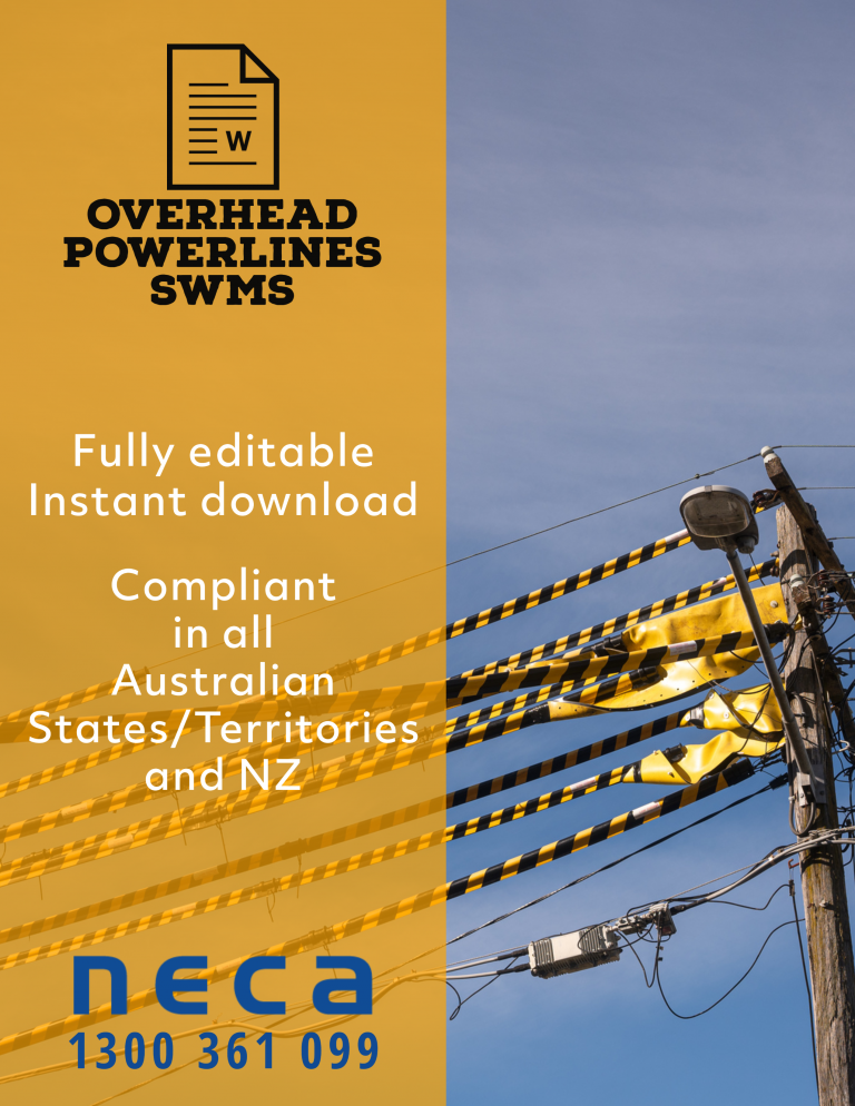 Overhead Powerlines SWMS - NECA Safety Specialists