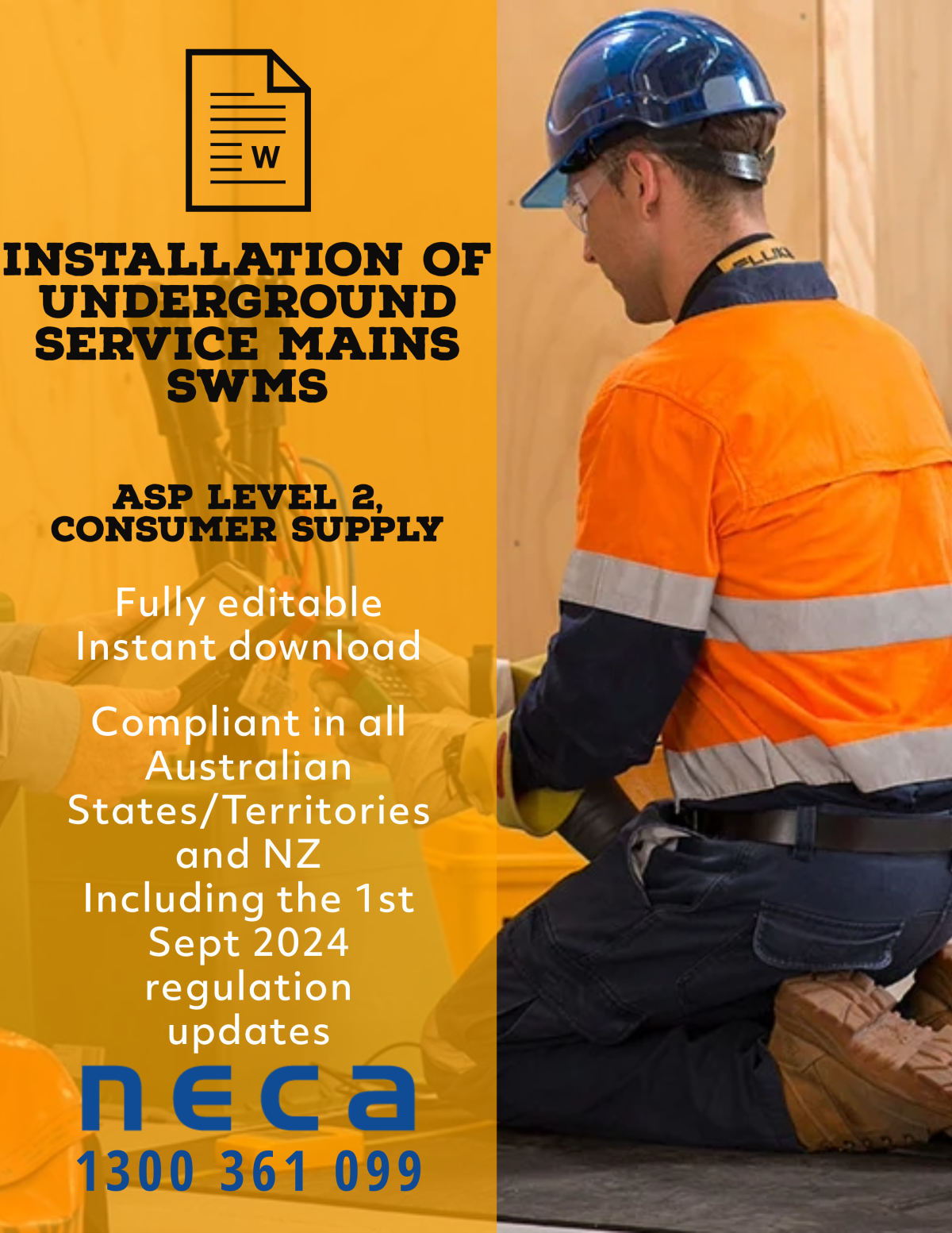 Installation of Underground Service Mains ASP Level 2 SWMS - NECA ...