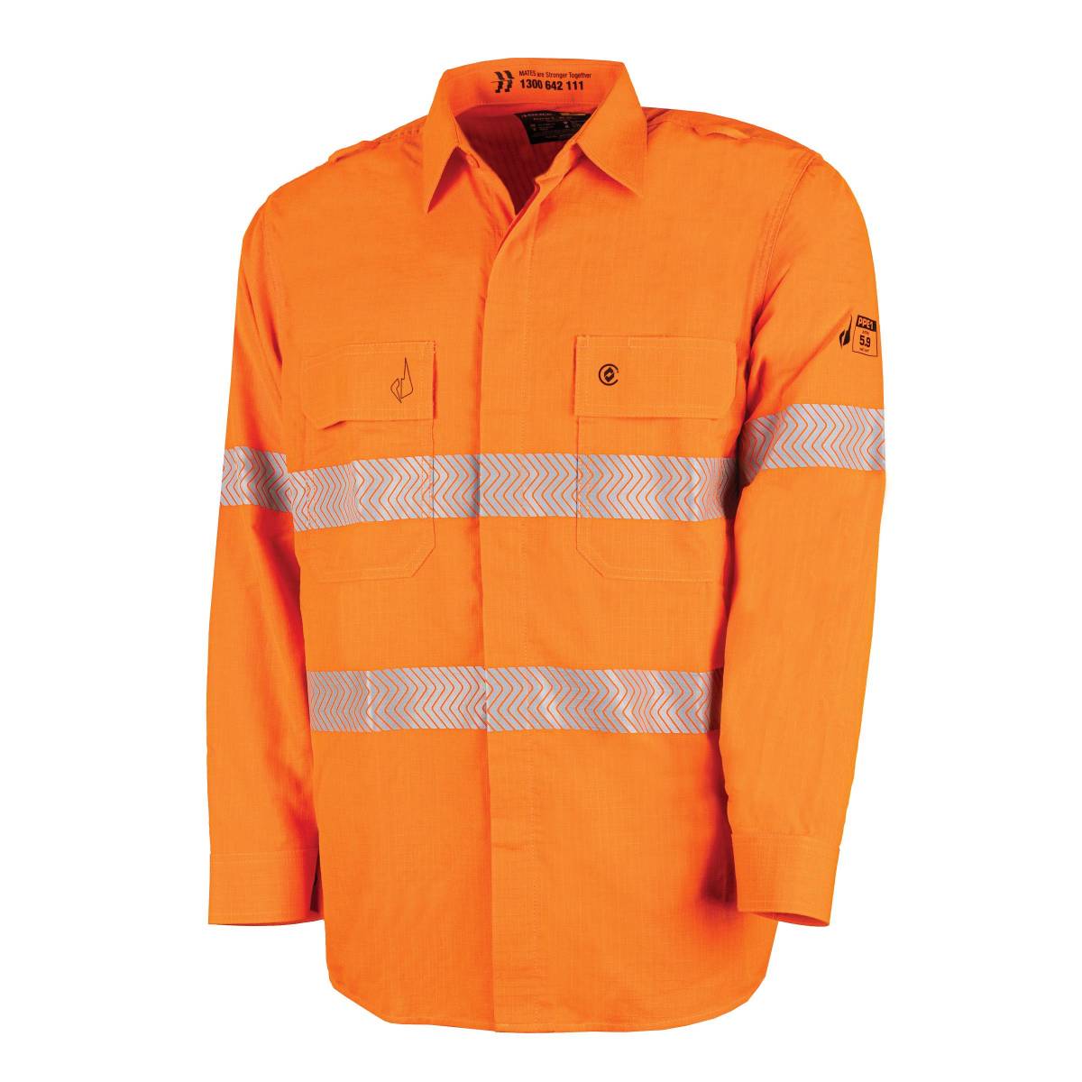 Bool Lightweight PPE1 FR Shirt With Segmented FR Reflective Tape - NECA ...