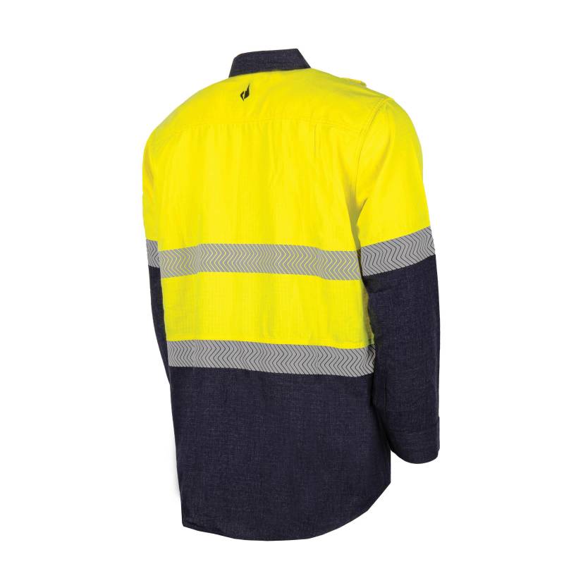Bool Lightweight PPE1 Two Tone FR Shirt With Segmented FR Reflective ...