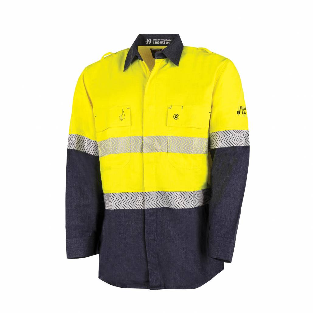 Bool Regular Weight PPE2 Two Tone FR Shirt With Segmented FR Reflective ...