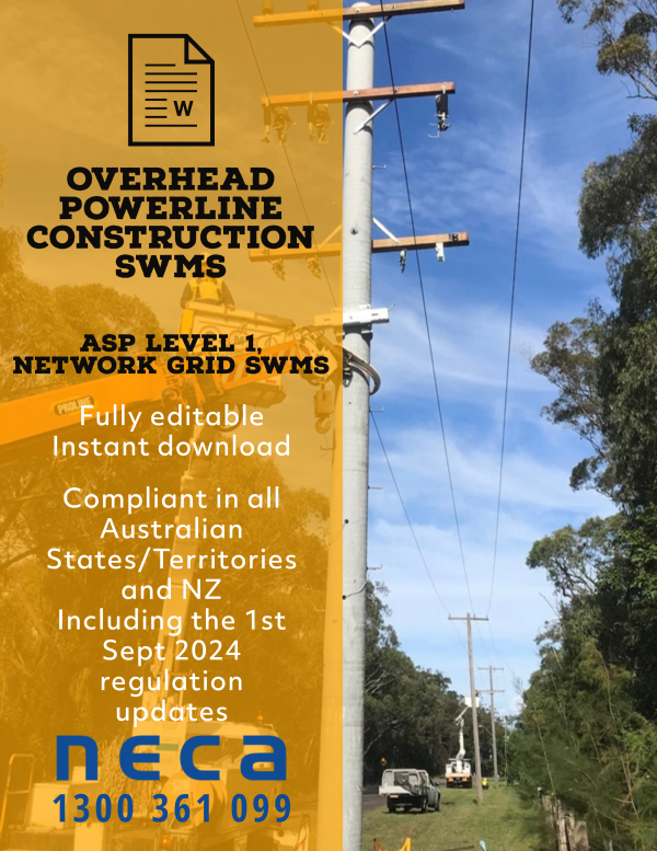 Overhead Powerline Construction SWMS - NECA Safety Specialists